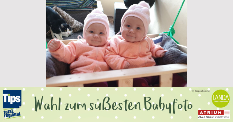 Das süßeste Babyfoto - Lisa-Marie & Anna-Sophie aus Rohrbach