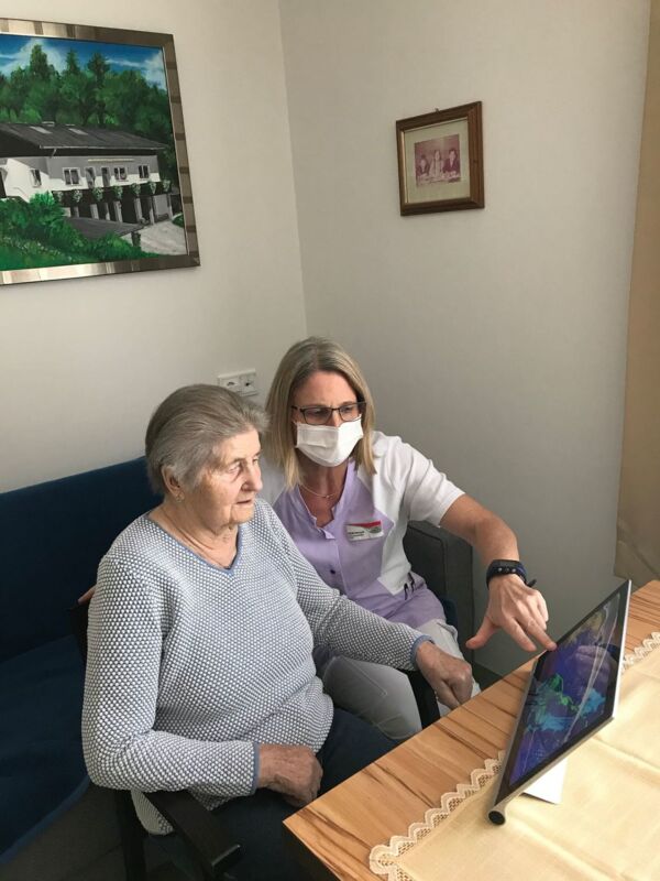 Wenn der Besuch via Bildschirm ins Altenheim kommt