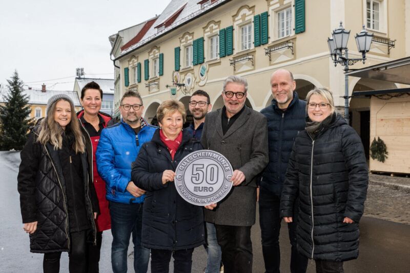 Rohrbacher Gutscheinmünze jetzt auch in Platin