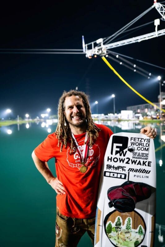 Wakeboarder Daniel Fetz holt sich erneut den Weltmeister-Titel