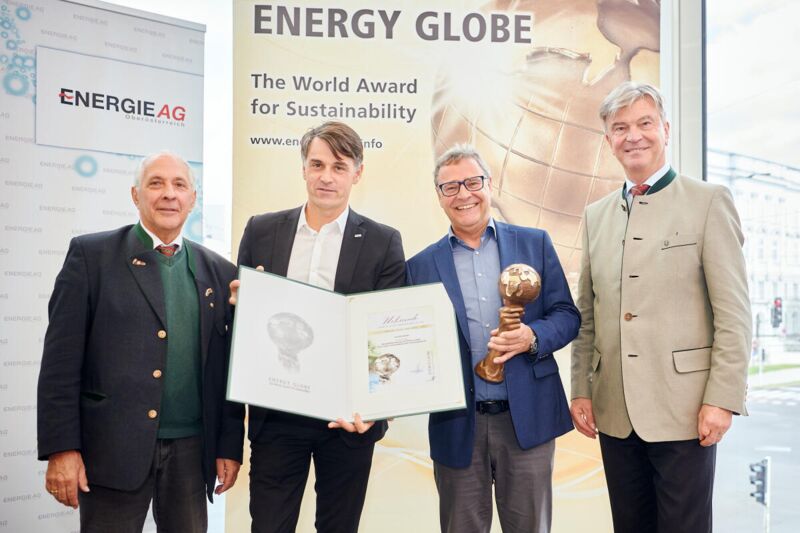 Energy Globe Austria für Sierninger PV-Pionier