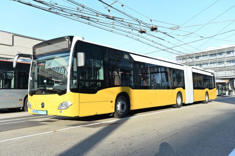 Bus der Zukunft in Linz unterwegs
