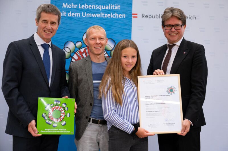 Höhere Technische Bundeslehranstalt Vöcklabruck erhielt Umweltzeichen