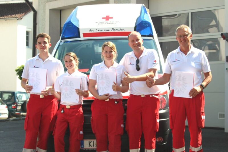 Neue Sanitäter im Einsatz