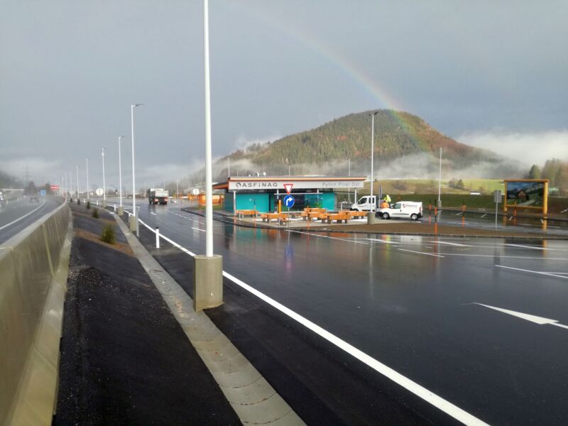 Neuer Rastplatz an der A9 Pyhrn Autobahn in Spital am Pyhrn