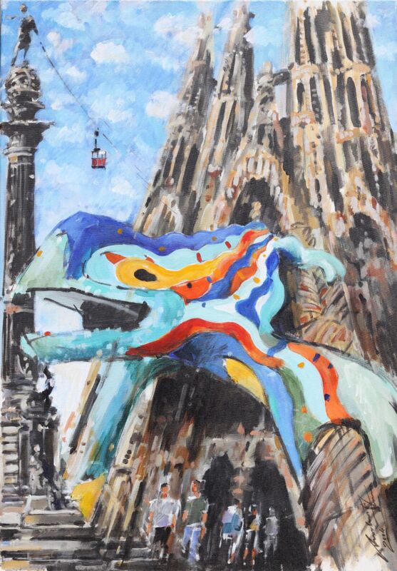 Franz de Paul Armbruster zeigt Bilder der Euro-Städte