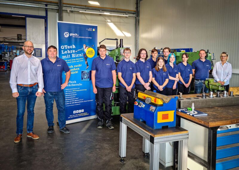 Acht neue Lehrlinge bei GTech