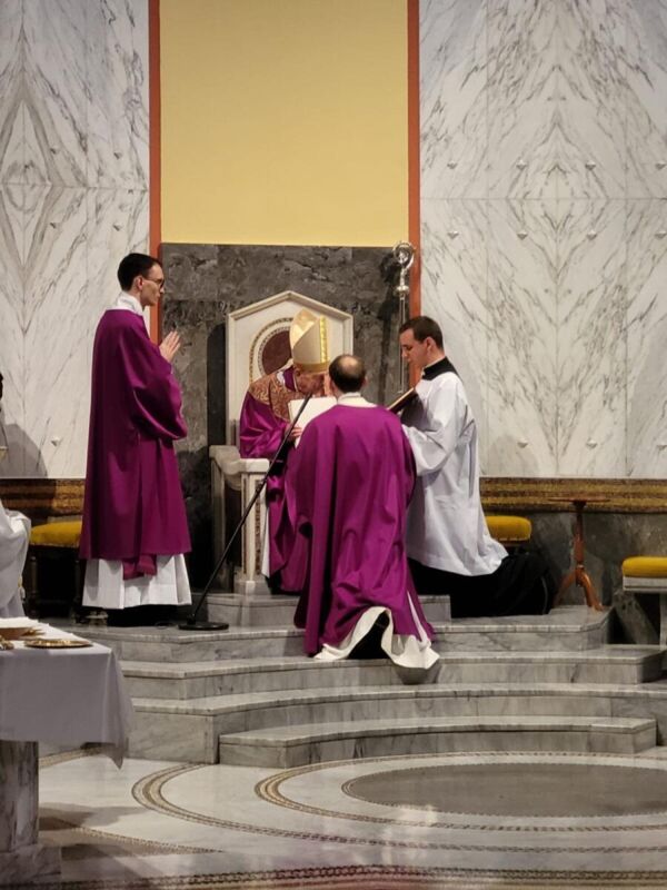 Frater Anselm Demattio in Rom zum Diakon geweiht