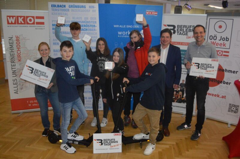 Gewinner beim Besuch der Berufserlebnistage