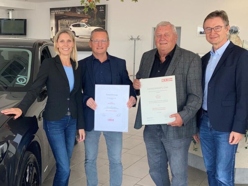 Walding: OÖ. Wirtschaftsmedaille für Helmut Eder