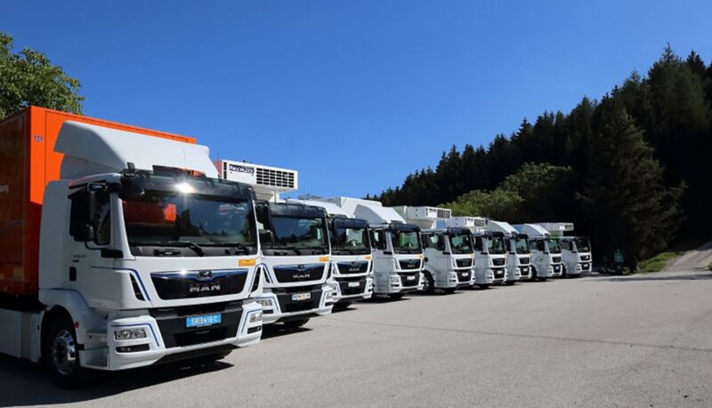 MAN Steyr übergibt die ersten neun Elektro-Lkw an die Kunden