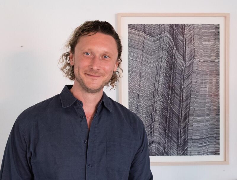 „atmospheric wave“ von Andreas Werner in der S.I.X. Wohnzimmergalerie