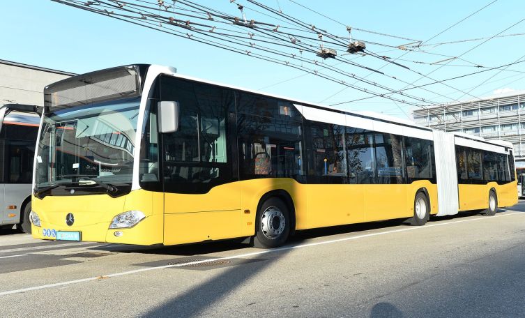 Bus der Zukunft in Linz unterwegs